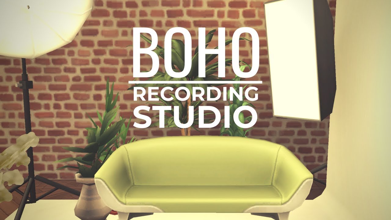 Boho Recording Studio - Sims 4 Speed Build - Room - YouTube