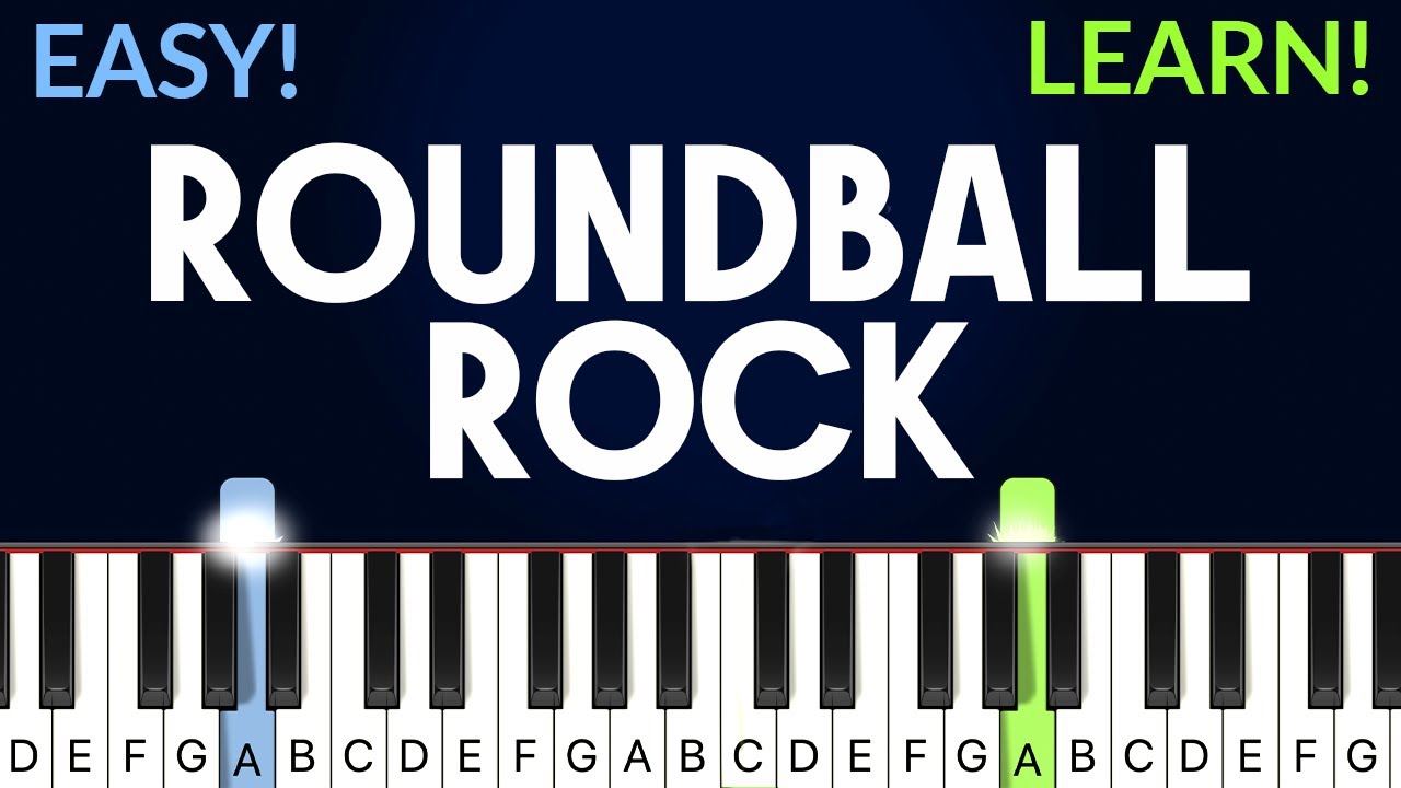 Roundball Rock - NBA on NBC Theme | EASY Piano Tutorial - YouTube