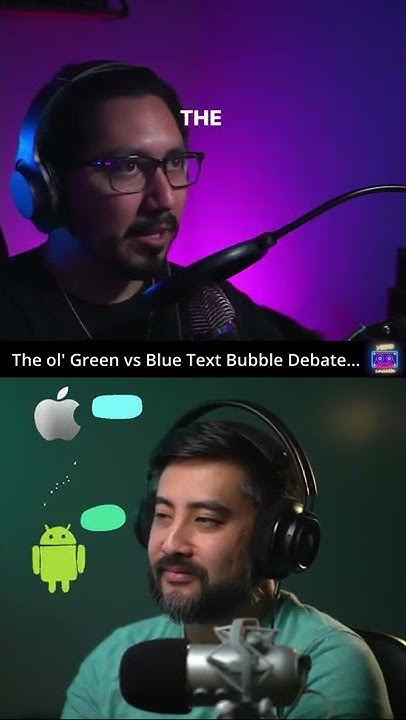 What’s the BIG DEAL Between Green vs Blue Text Bubbles? - YouTube