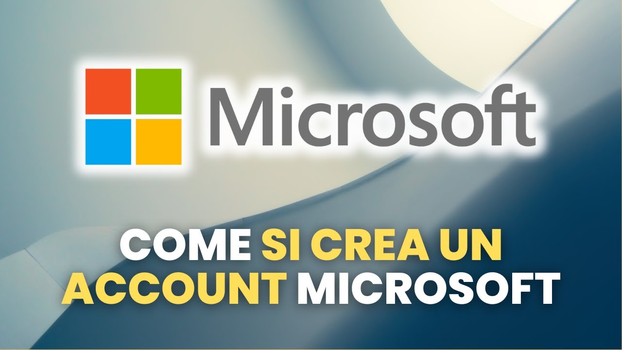 Come SI CREA UN ACCOUNT Microsoft - Guida Pratica per Principianti ...