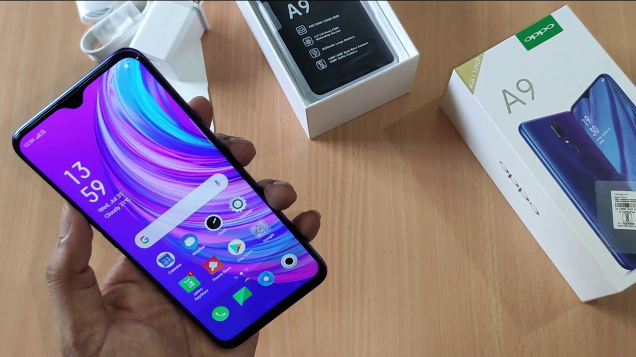 Oppo A9 Retail Unit Unboxing And Camera Overview - YouTube