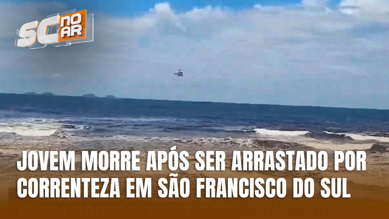 Jovem morre ao ser arrastado por correnteza em praia de SC - YouTube