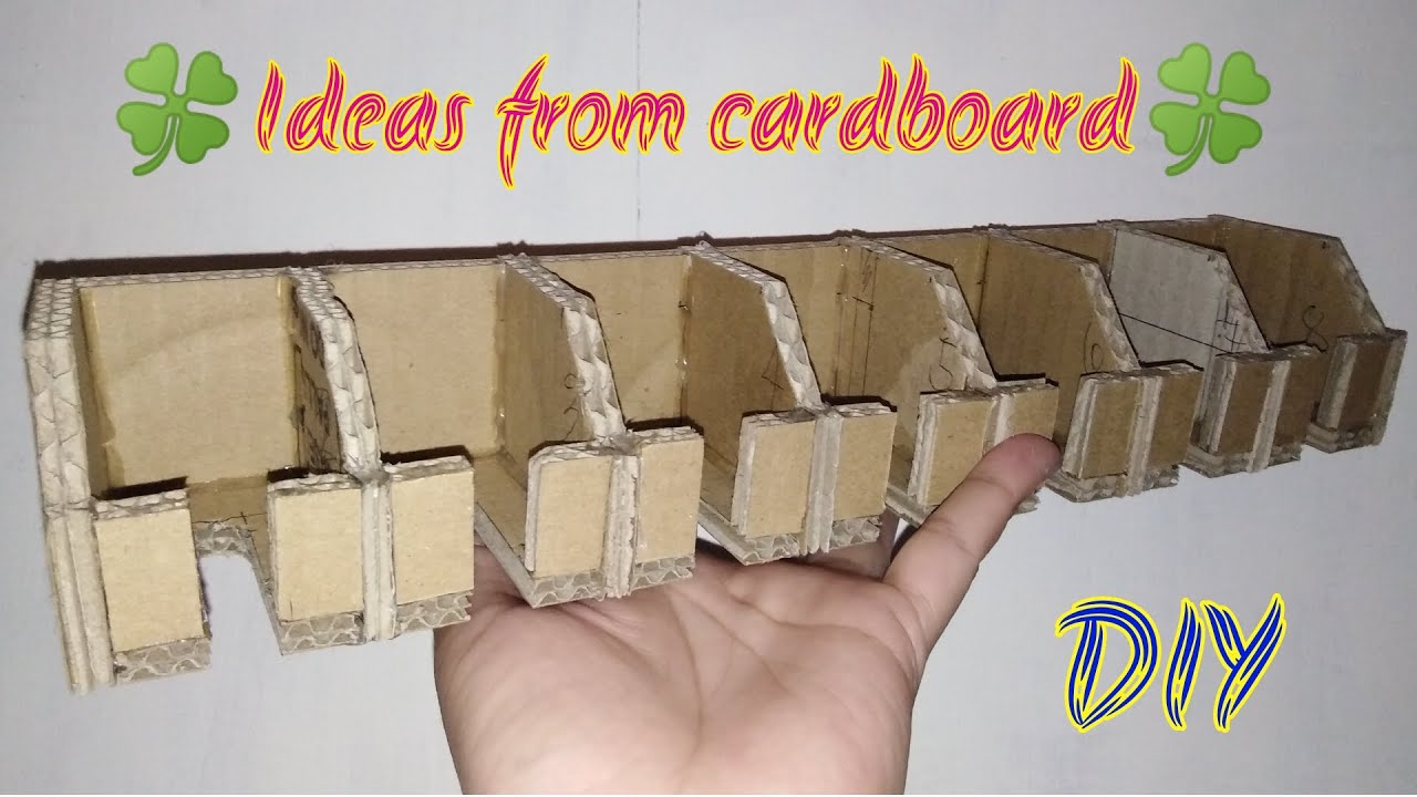 Diy cardboard charger organizer | DIY #14 - YouTube
