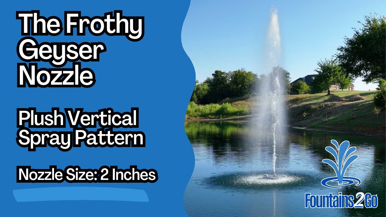 The Frothy Geyser Lake Fountain Spray Nozzle - Signature Series - YouTube