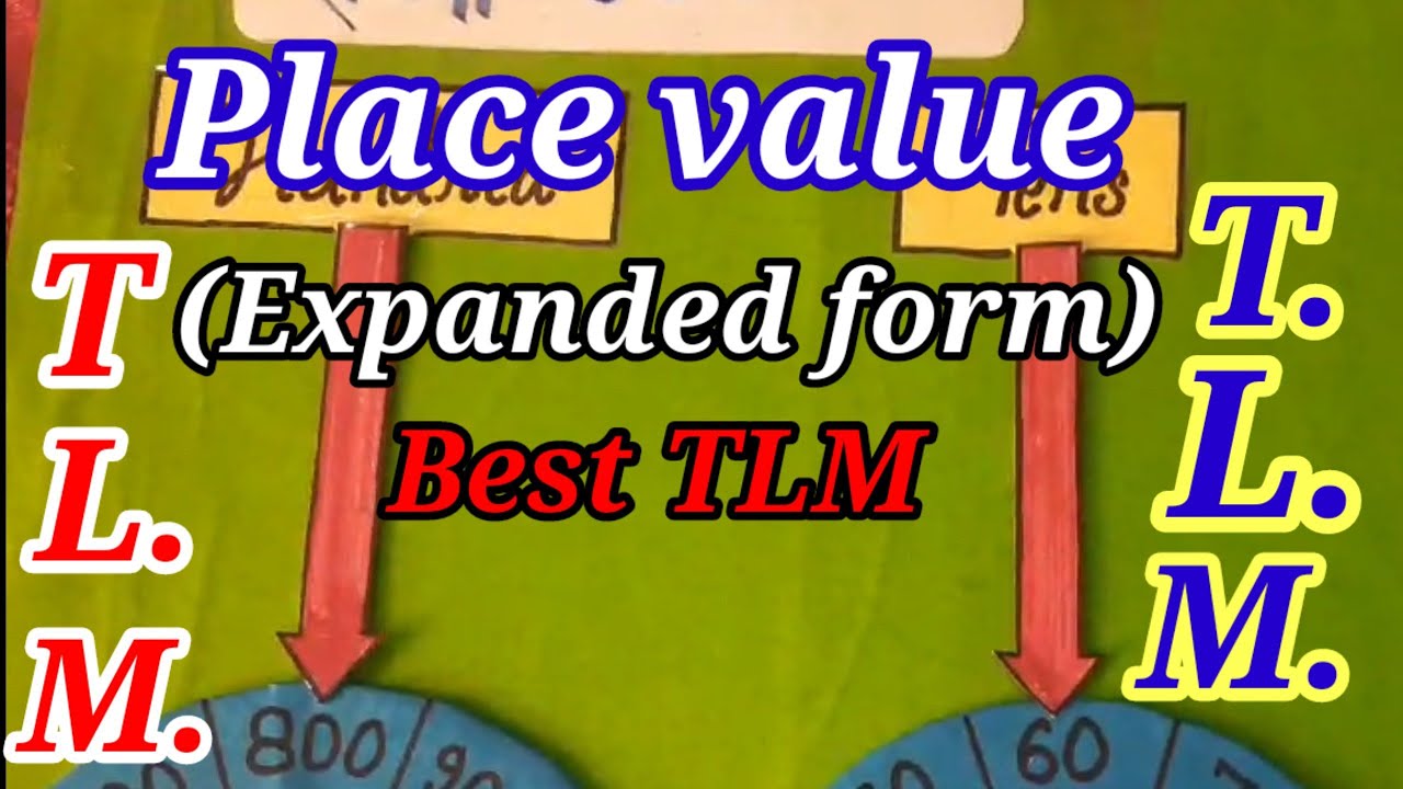 Place value working model #स्थानीय मान माडल #Math TLM. Expanded form of ...