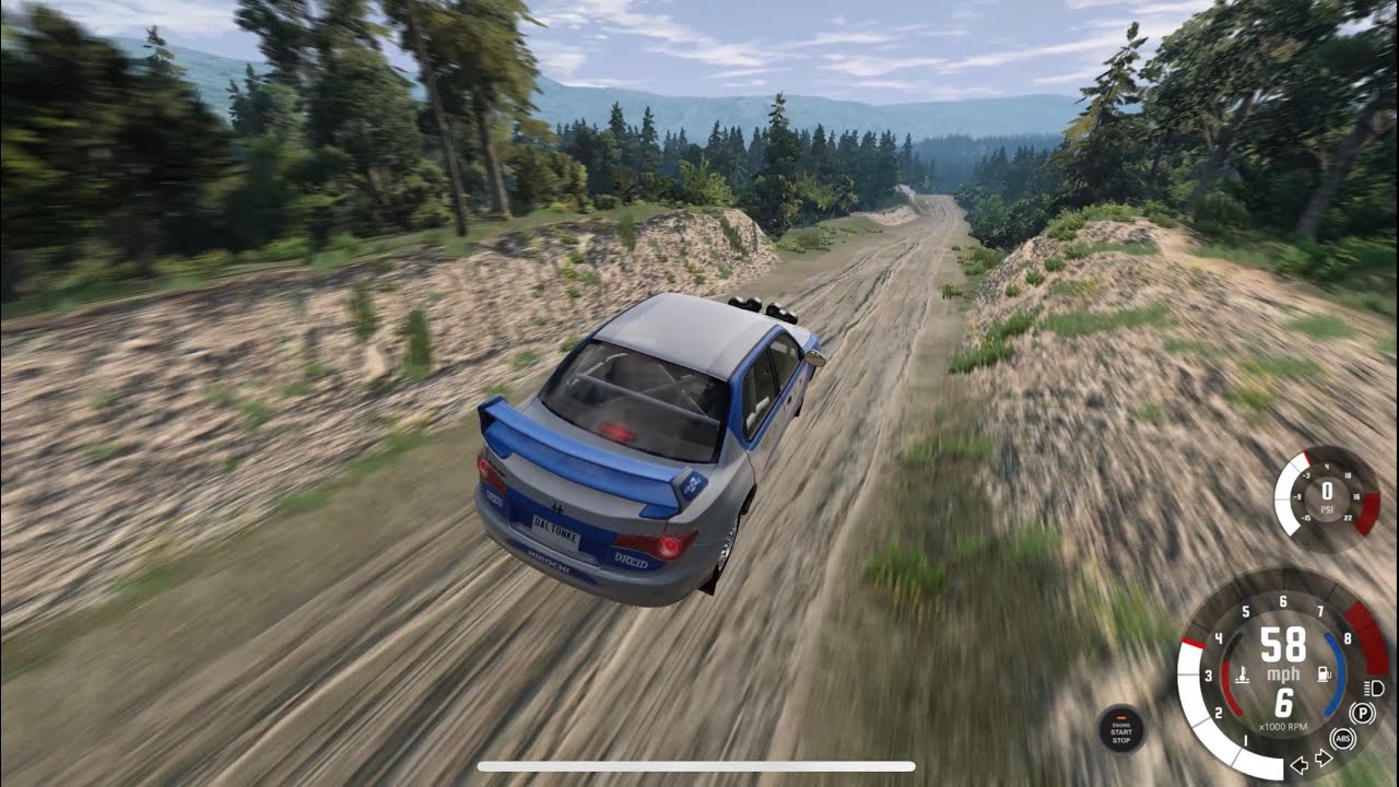 Beam NG Rally run - Moza R5 - YouTube