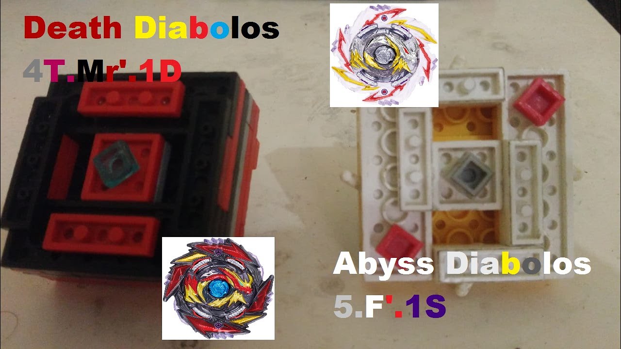 Beyblade burst (lego)-Death Diabolos.4T.Mr'.1D e Abyss Diabolos.5.F'.1S ...