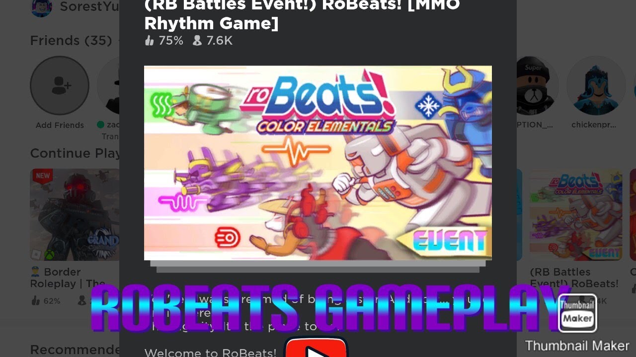 Playing RoBeats in Roblox! - YouTube