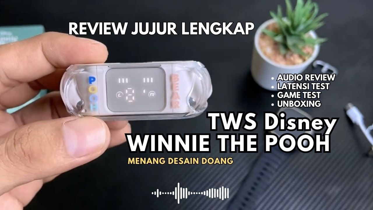 TWS Disney Winnie The Pooh J13 Unboxing Review Jujur Terlengkap - YouTube