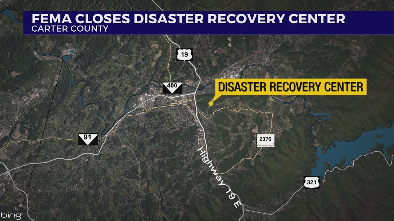 FEMA permanently closes Carter Co. disaster recovery center - YouTube