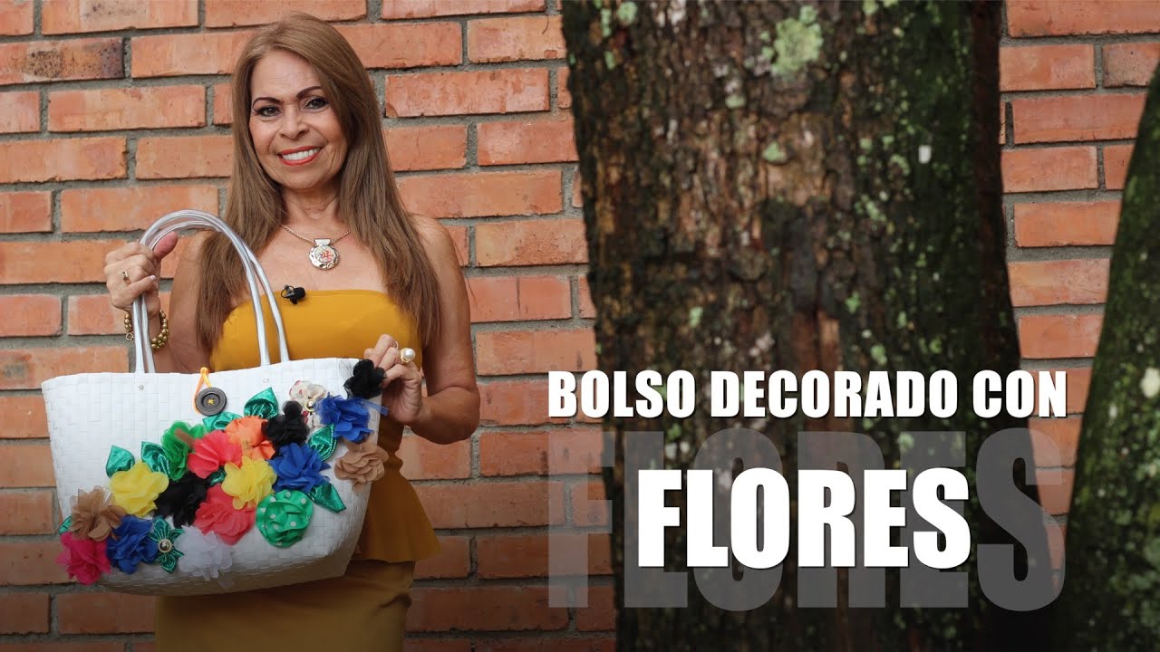 Bolso Decorado con Flores: Proyecto DIY para Lucir Estilo y Creatividad ...