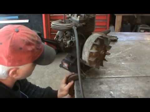 cushman scooter engine old start, 30 years, - YouTube