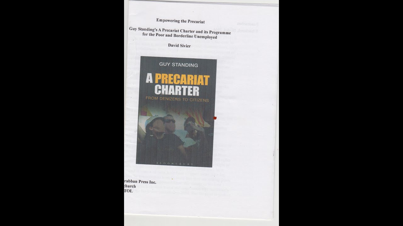 Empowering the Precariat: Guy Standing's A Precariat Charter - YouTube