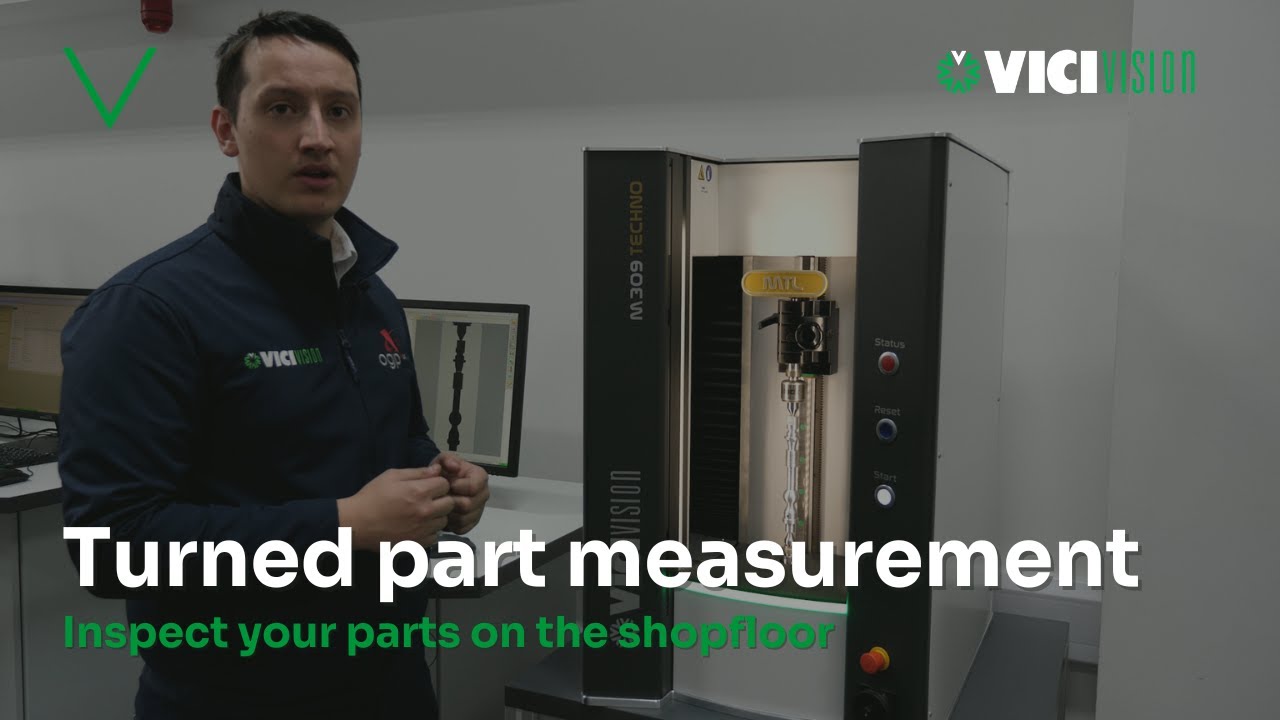Inspection for turned parts on the shopfloor VICIVISION UK - YouTube