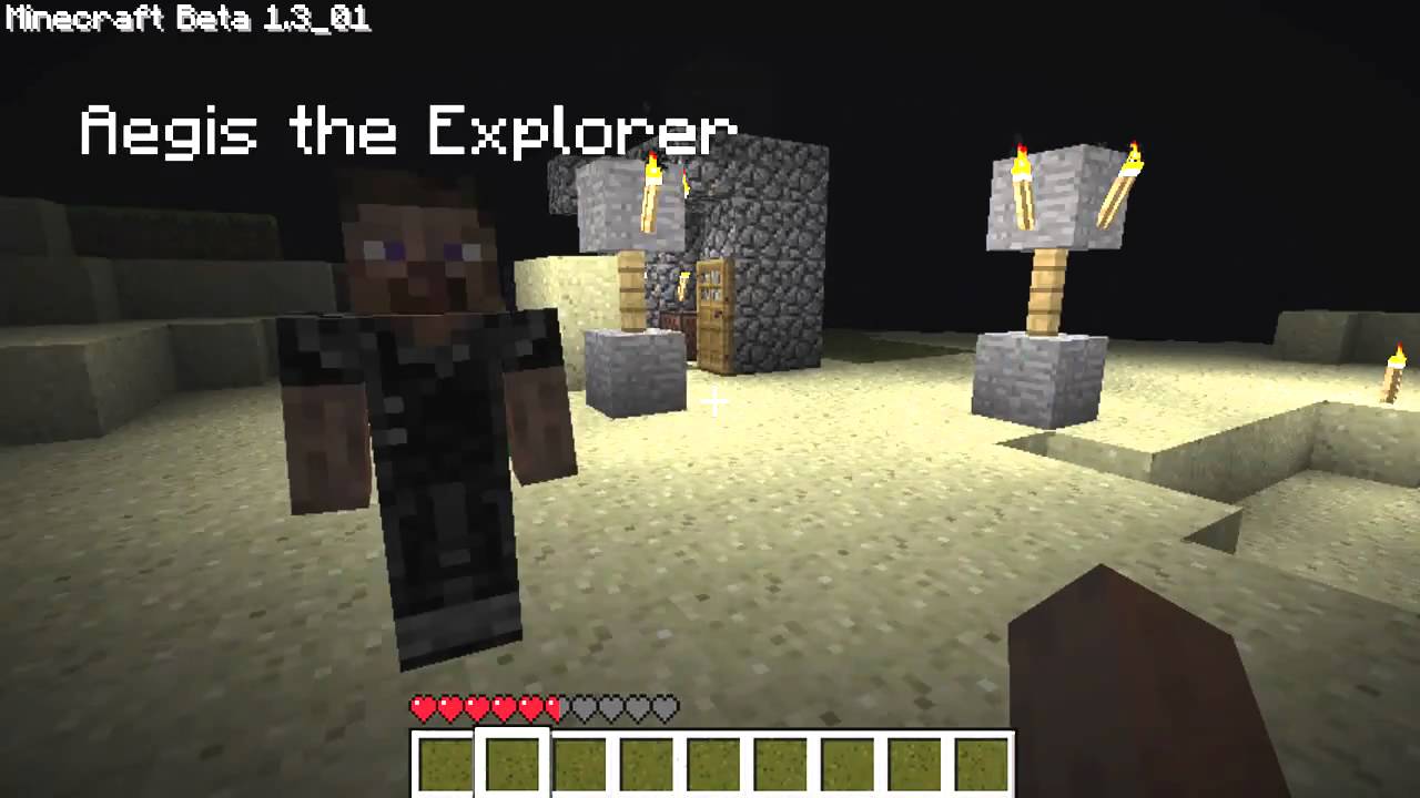 Minecraft Night time Mo'Creatures Mod and Hero - YouTube