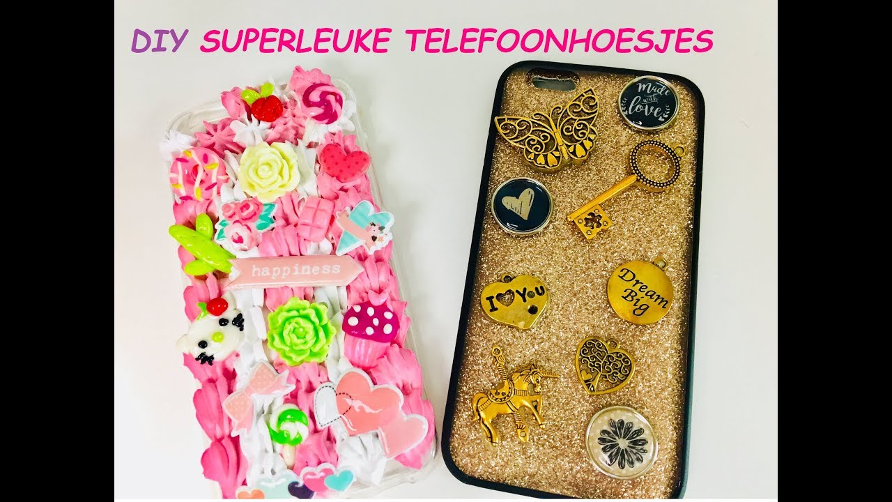 DIY SUPERLEUKE TELEFOONHOESJES ZELF MAKEN! - YouTube