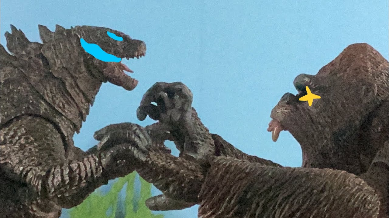 Godzilla vs The rival stop motion battle - YouTube
