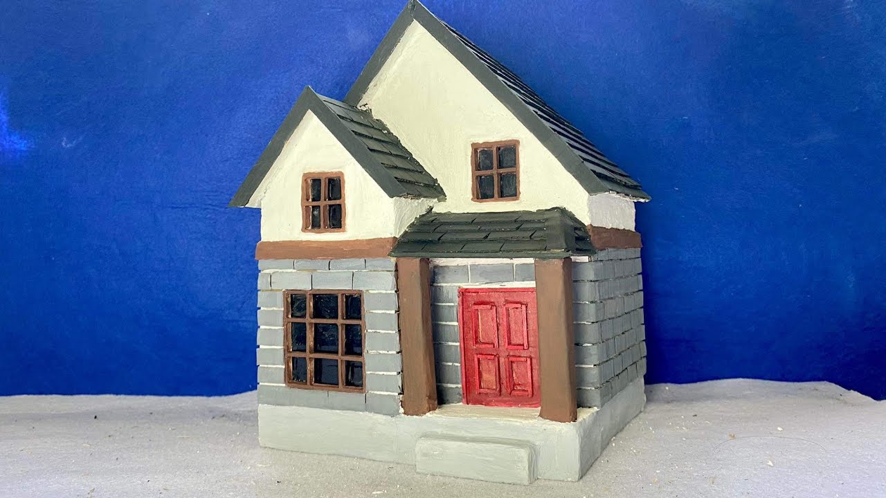 DIY Residential House Using Cardboard - YouTube