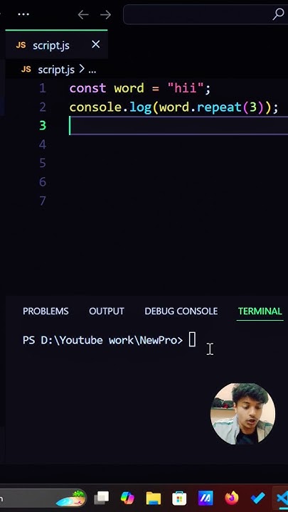 Repeat String Shorts Javascript Javascripttutorial Trendingshorts Youtube