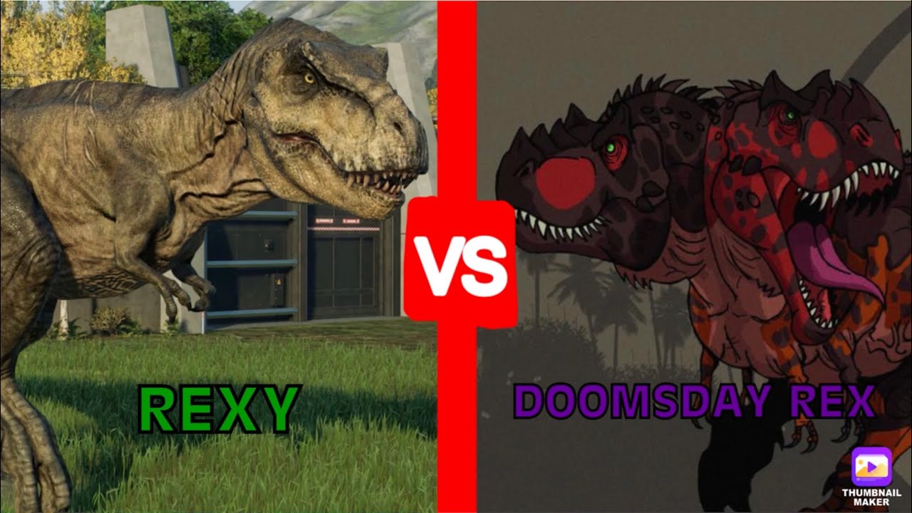 Rexy vs Doomsday Rex | Dinosaurs vs Hybrid Dinosaurs [S3E15] - YouTube