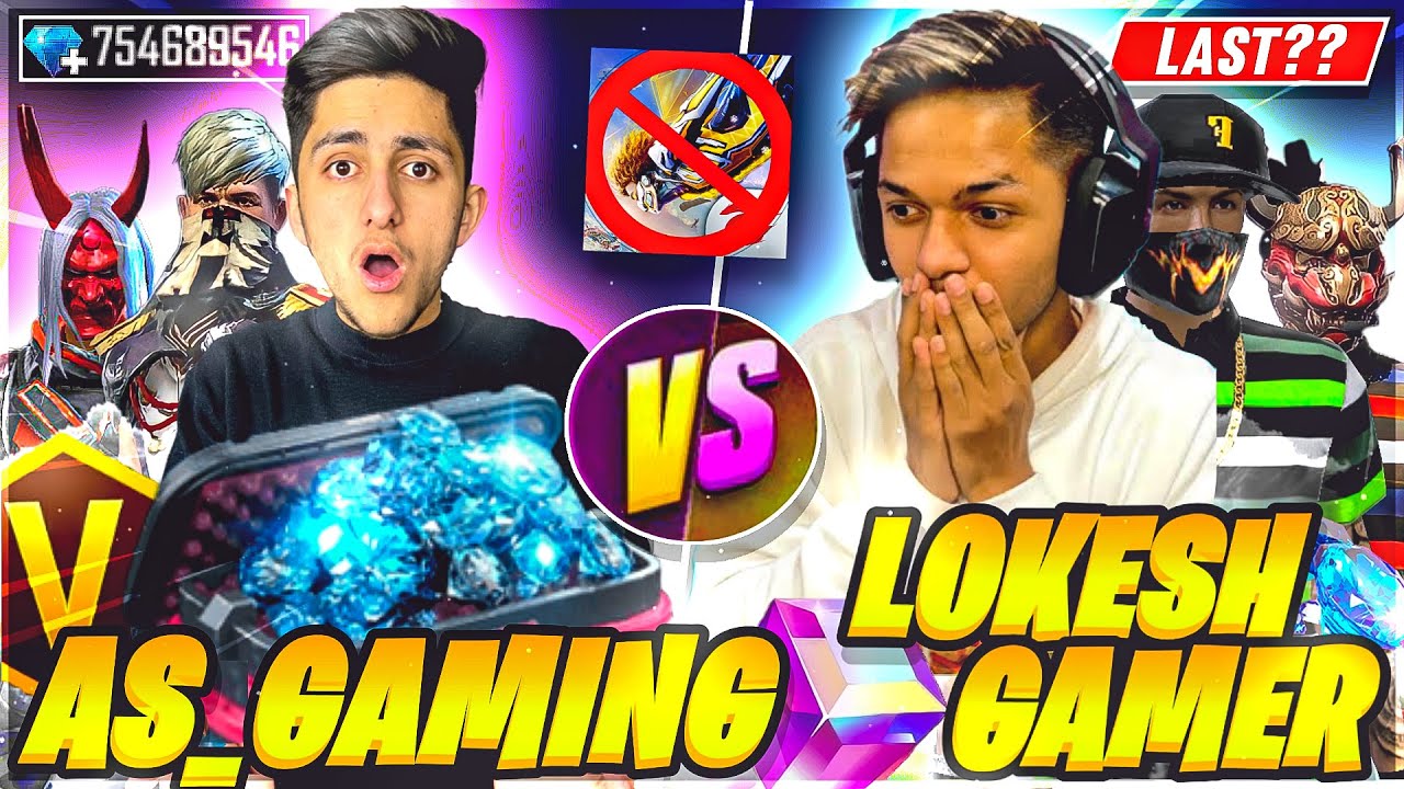 A_s Gaming Vs Lokesh Gamer Last Match Free Fire Banned😢- Garena Free ...