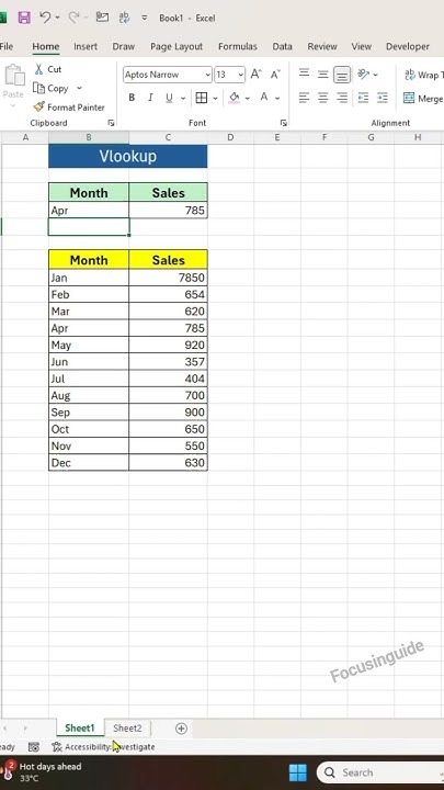 VLOOKUP vs HLOOKUP in Excel 🔍 | Use Like a Pro in 💻📊 #focusinguide #exceltips #tutorial #shorts ...