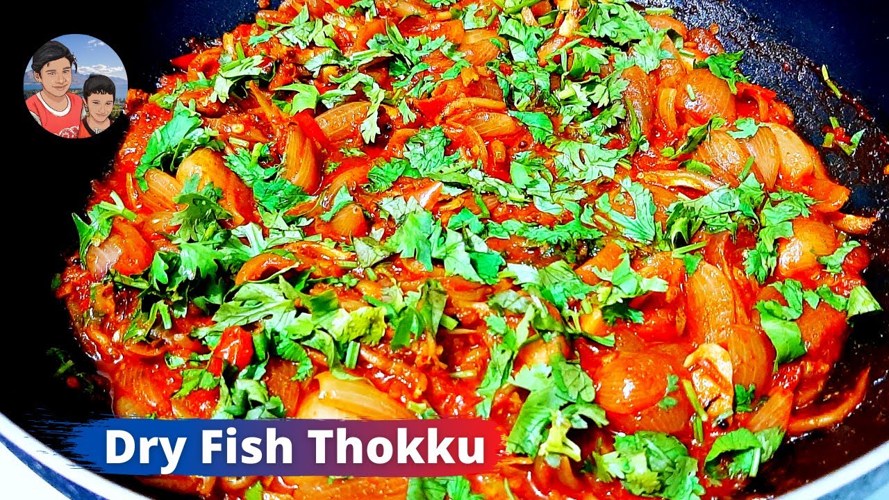 Dry Fish Thokku // karuvadu thokku //Dry fish recipes //Anchovies Dry ...