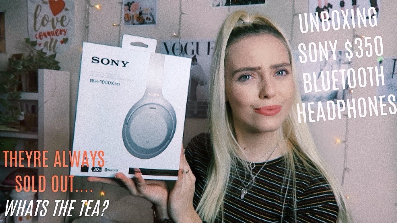 UNBOXING THE $350 SONY WH-1000XM3🎧 IS IT WORTH THE MONEY💵?? - YouTube