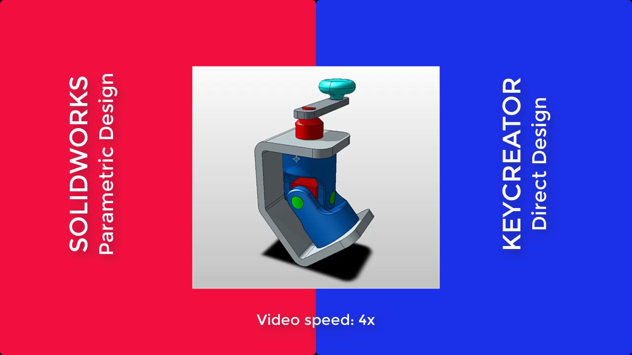 UNIVERSAL JOINT: Solidworks / KeyCreator (Tool Engaged) - YouTube