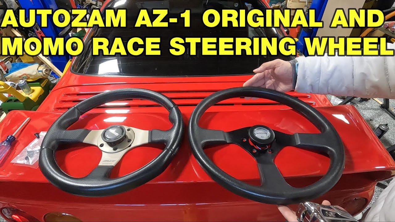 Got an OEM steering wheel for my Autozam AZ-1 to see what it's like ...