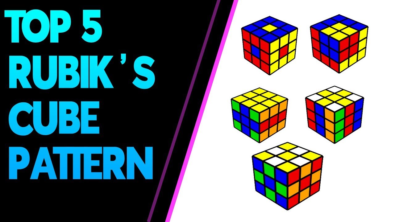 Top 5 Must know Rubix cube Patterns **Never seen before*** (Read ...