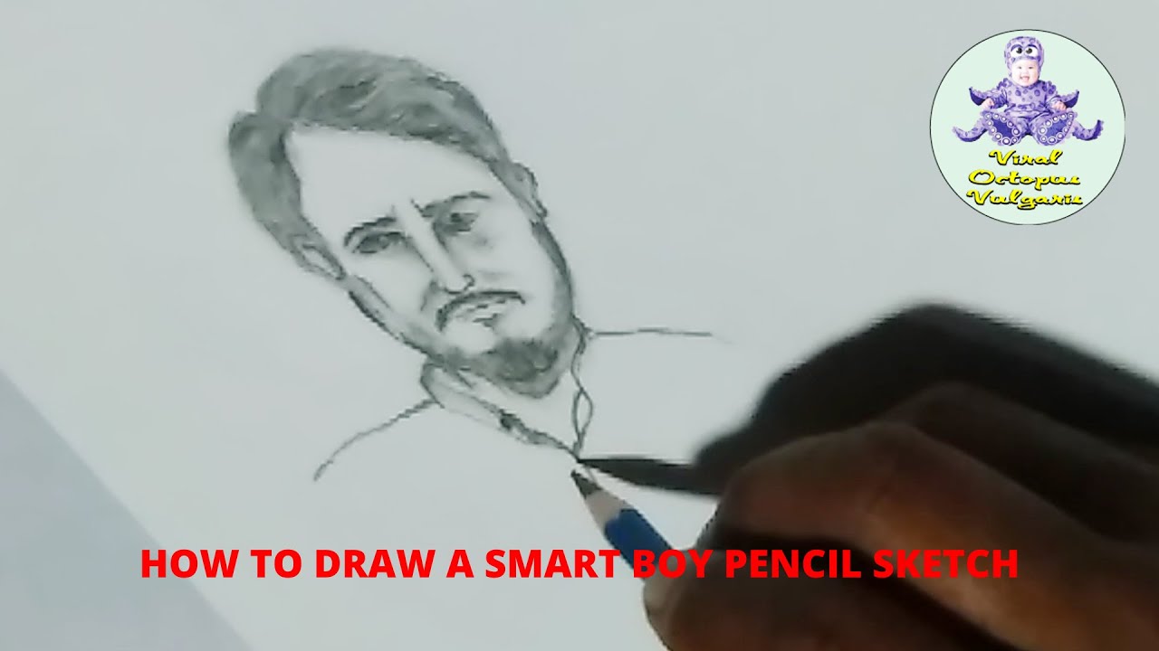 HOW TO DRAW REALISTIC PENCIL SKETCH|DRAWING SMART BOY|PENCIL SKETCH ...