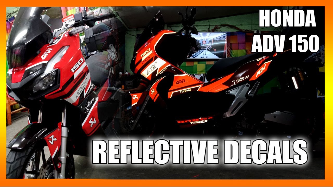 NEW HONDA ADV 150 REFLECTIVE | STICKAZONE DECALS - YouTube
