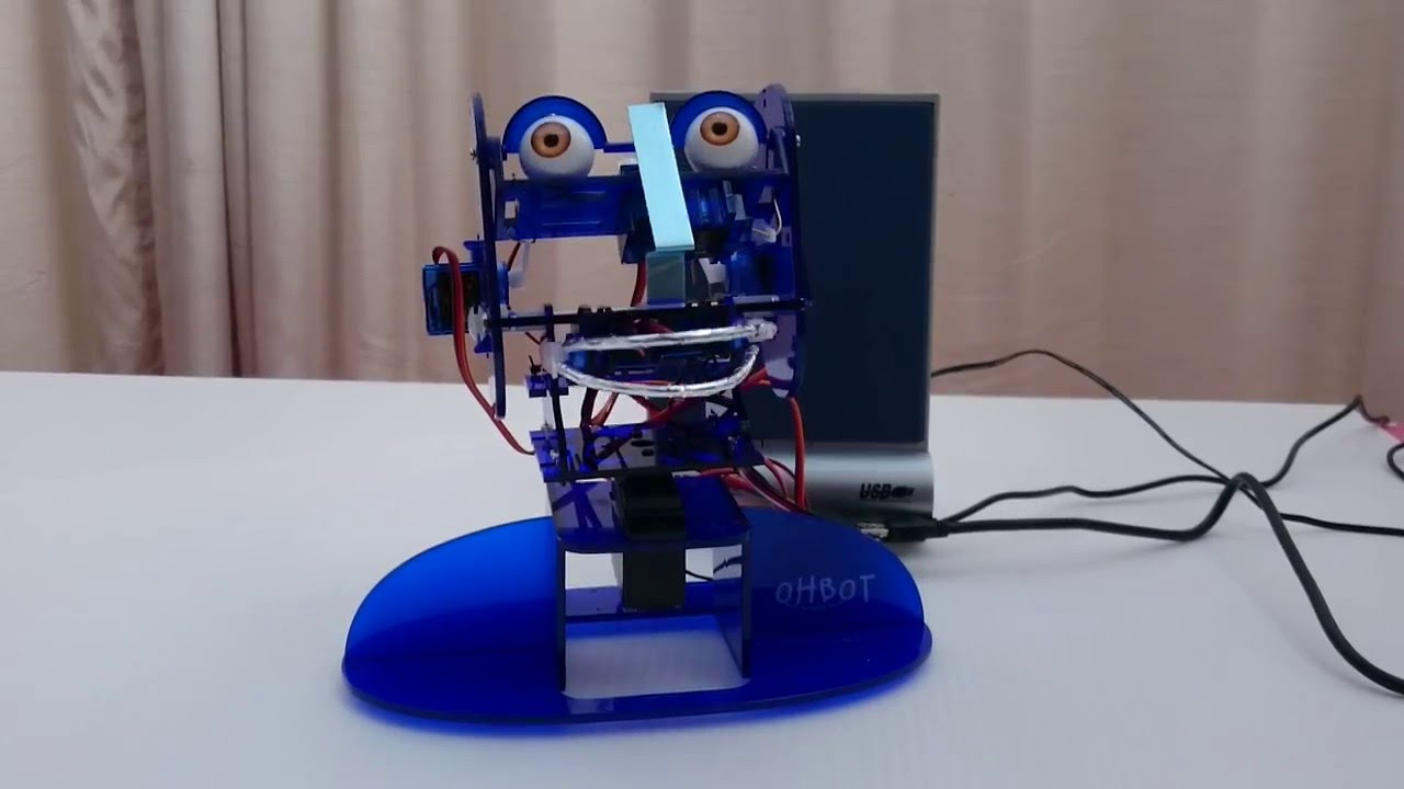 Meet Ohbot - A Programmable Robot Head for Kids - YouTube
