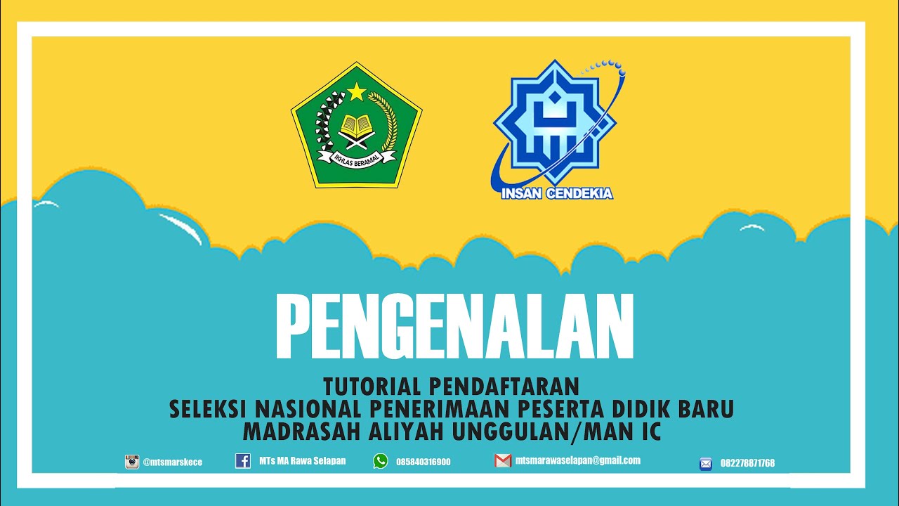 Tutorial Pendaftaran SNPDB MAN IC/MAN Unggulan Tahun 2021-2022 - YouTube