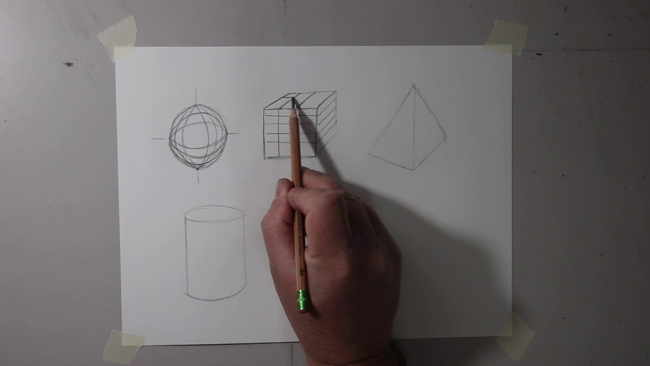 Adding cross contours to basic forms - YouTube