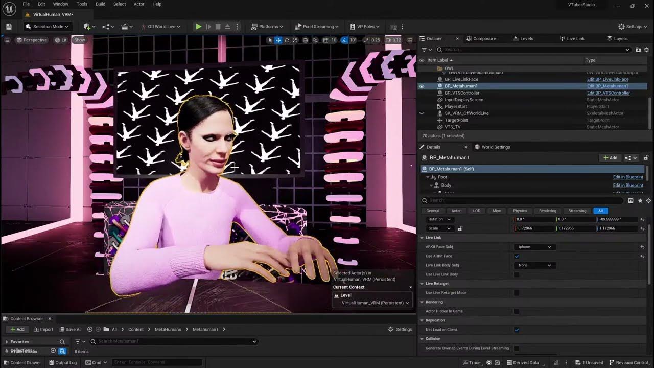 How to add your own Metahuman/ VRM character into the OWL VTuber Studio! │ VTUBER GAME DEV OPEN ...