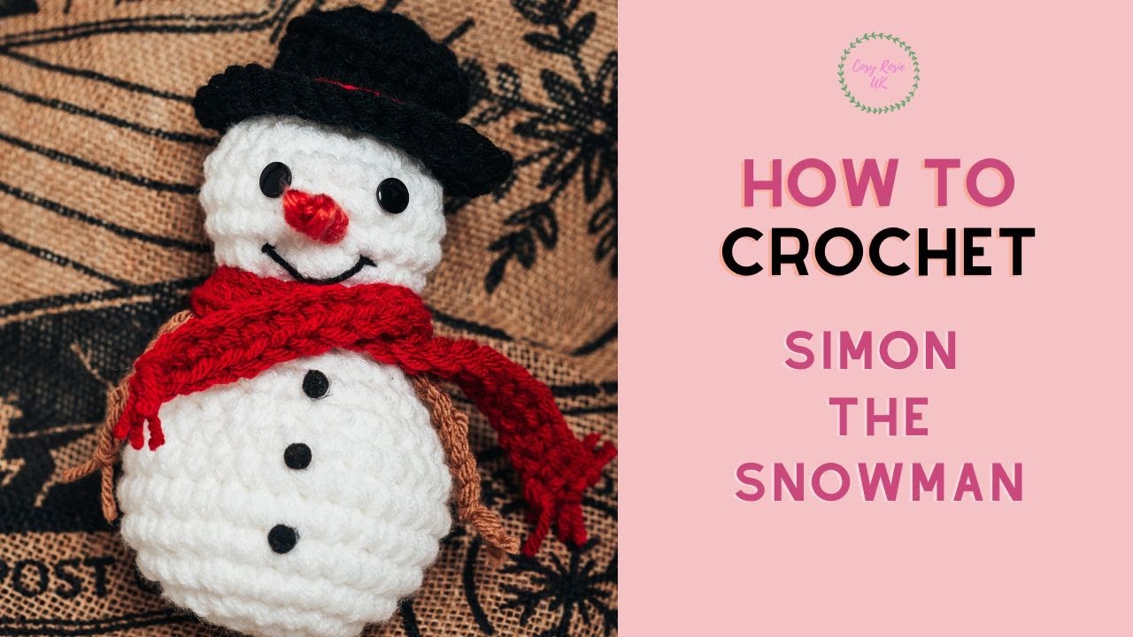 How to Crochet a Snowman - YouTube