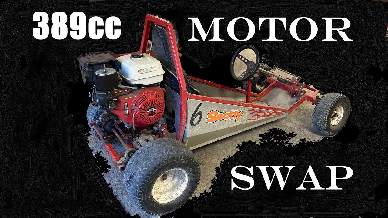 Go-Kart 11hp Motor Swap - Burnouts - YouTube