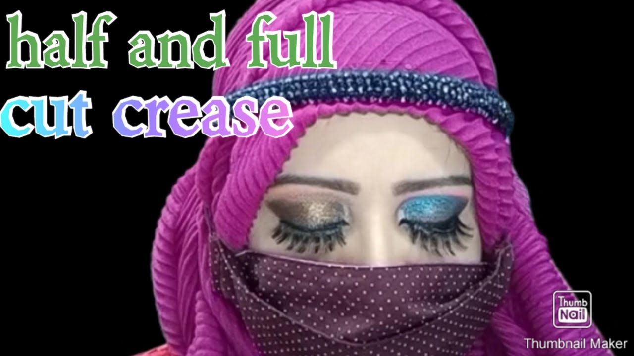 soft and glam eye look.... half and full cut crease eye makeup. - YouTube