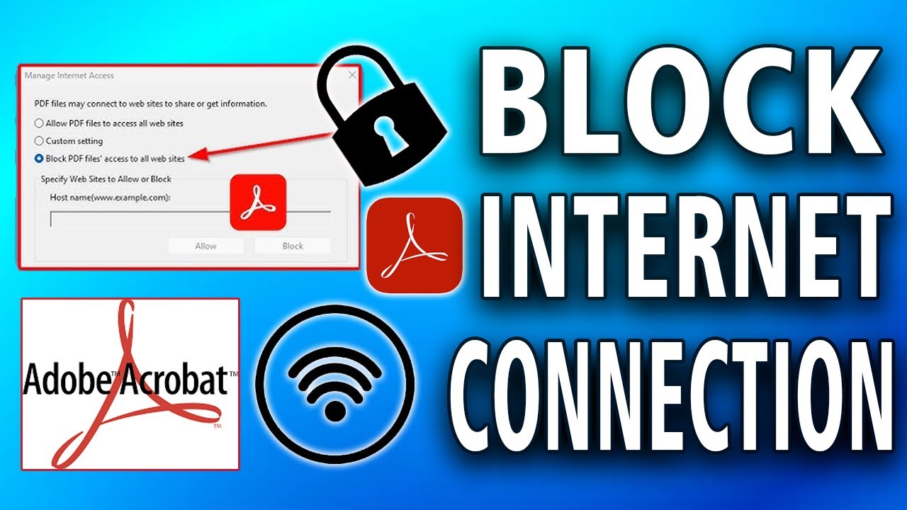 How to block Adobe Acrobat Internet Connection (complete guide) - YouTube