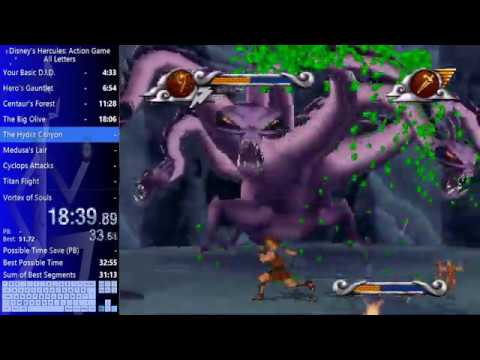 Disney's Hercules: Action Game All Letters Speedrun in 33:23 (PC Steam ...