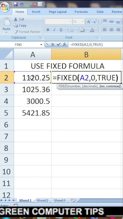 Fixed formula in Excel Trick & Tips #short #ytshorts #youtubeshorts #youtubevideo #viral - YouTube