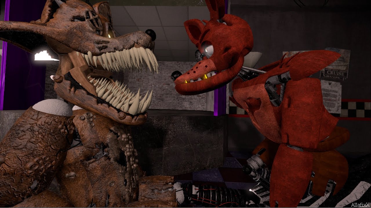 (FNAF SFM) Foxy V.S Twisted Foxy - YouTube