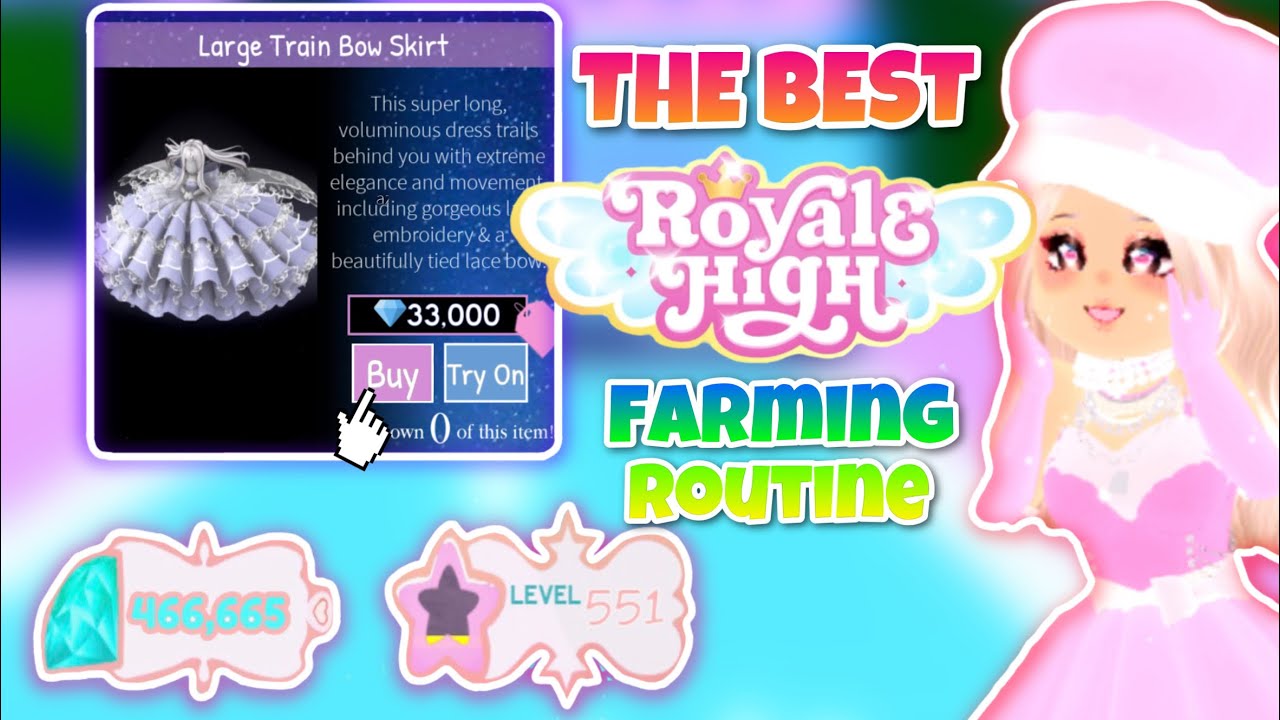 MY NEW ROYALE HIGH FARMING ROUTINE TUTORIAL + GAMEPASS TIPS! Roblox ...