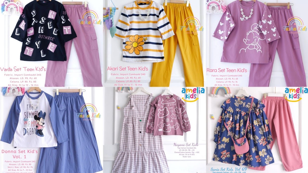 MODEL SETELAN ANAK TERBARU MOTIF CANTIK - YouTube