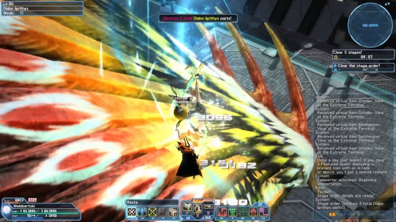 PSO2 Heaven and Hell Stage 1-5 Bo/Hu Jet Boots only - YouTube