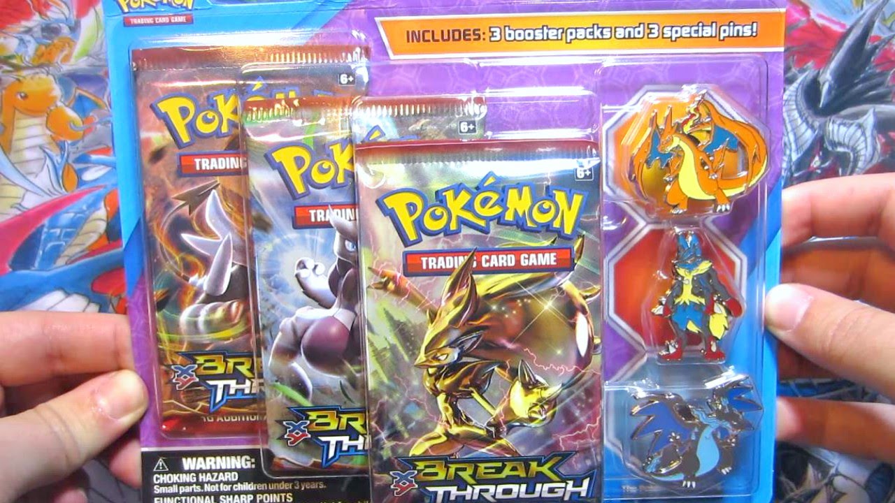 Pokemon Cards BREAKthrough 3 Pin Blister Pack Opening! w/Friends! - YouTube