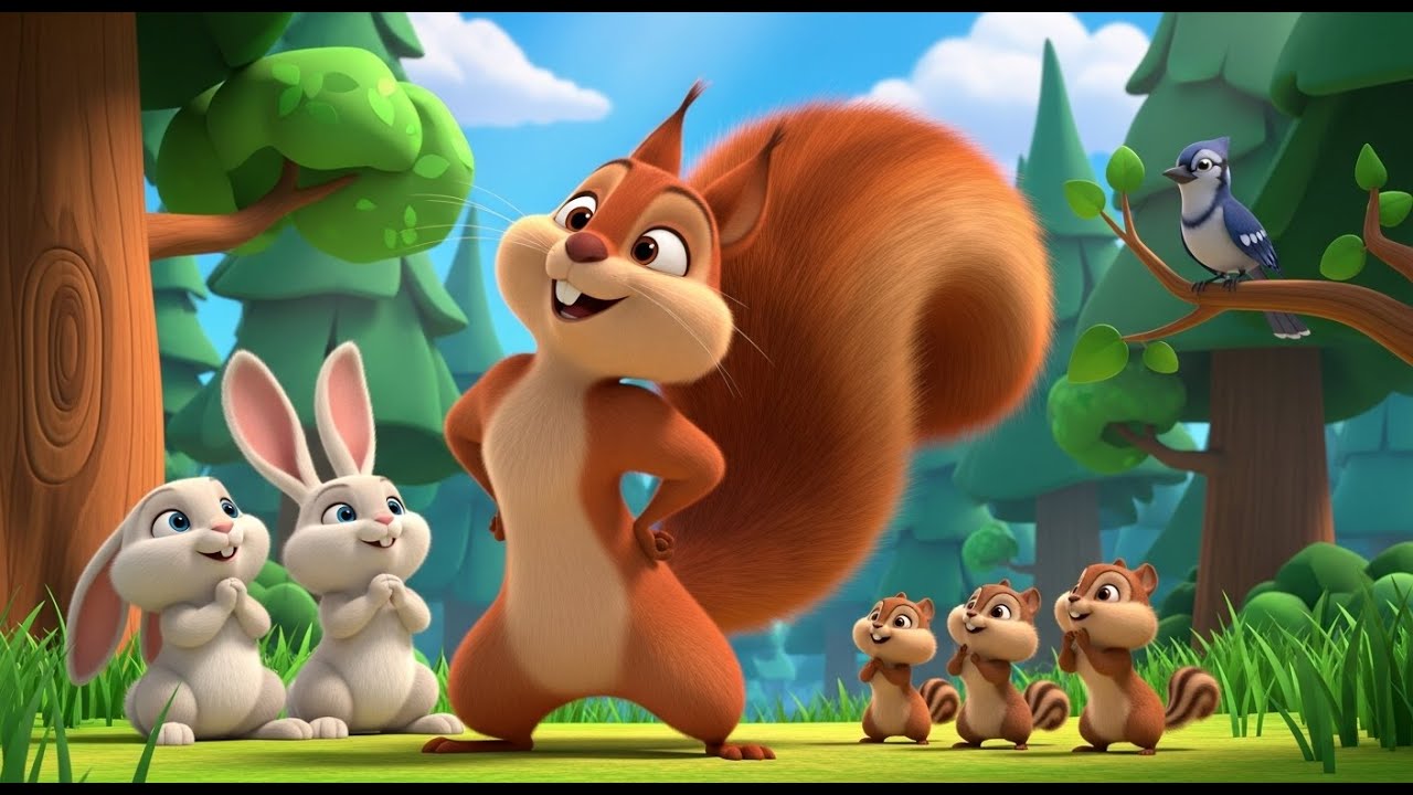 La ardilla que usaba gafas de sol | Canciones Infantiles y Rimas para ...