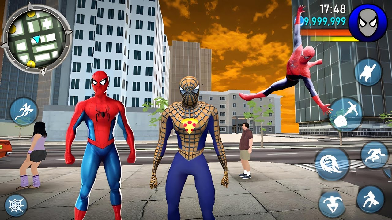 power spider 2 Game Rope hero Gangster Crime city Part 89 - New Mission ...